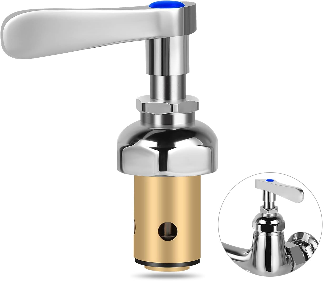 KWODE Brass Eterna Spindle Assembly Replacement Valve for Wall Mount ...