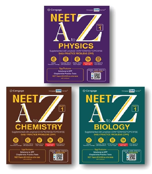Buy NEET A To Z Biology , Physics And Chemistry (3-Books Set ): Part 1 ...
