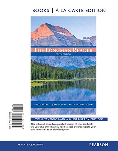 Amazon.com: The Longman Reader, Books a la Carte Edition (10th Edition ...