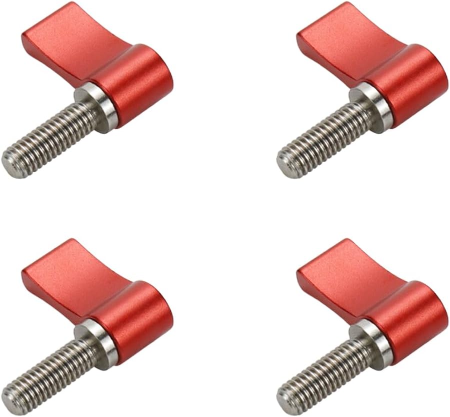 Amazon.com: Pastlla 4 Pcs M6 17mm Male Threading Rotating Knob Thread ...