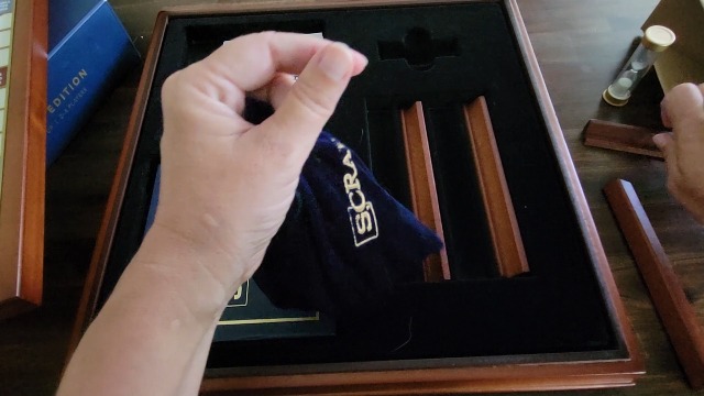 Watch Scrabble Deluxe with Rotating Wooden Game Board Review on Amazon Live