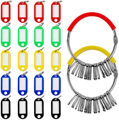 Amazon.com: GTILE Portable Key Organizer with 40 Spring Hooks and Tags ...