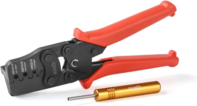 IWISS Weather Pack Crimp Tool for AWG 24-14 Crimping Delphi Weather ...