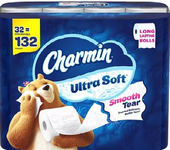 Amazon.com: Charmin Ultra Soft 2-Ply Toilet Paper 32 rolls, 231 sheets ...