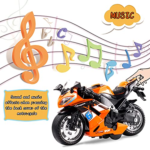 Diecast Toy Motorcycle with Music Lighting - Scale Model Kits Online Store