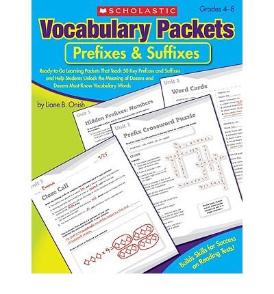 Prefixes & Suffixes (Vocabulary Packets) (Paperback) - Common: unknown ...