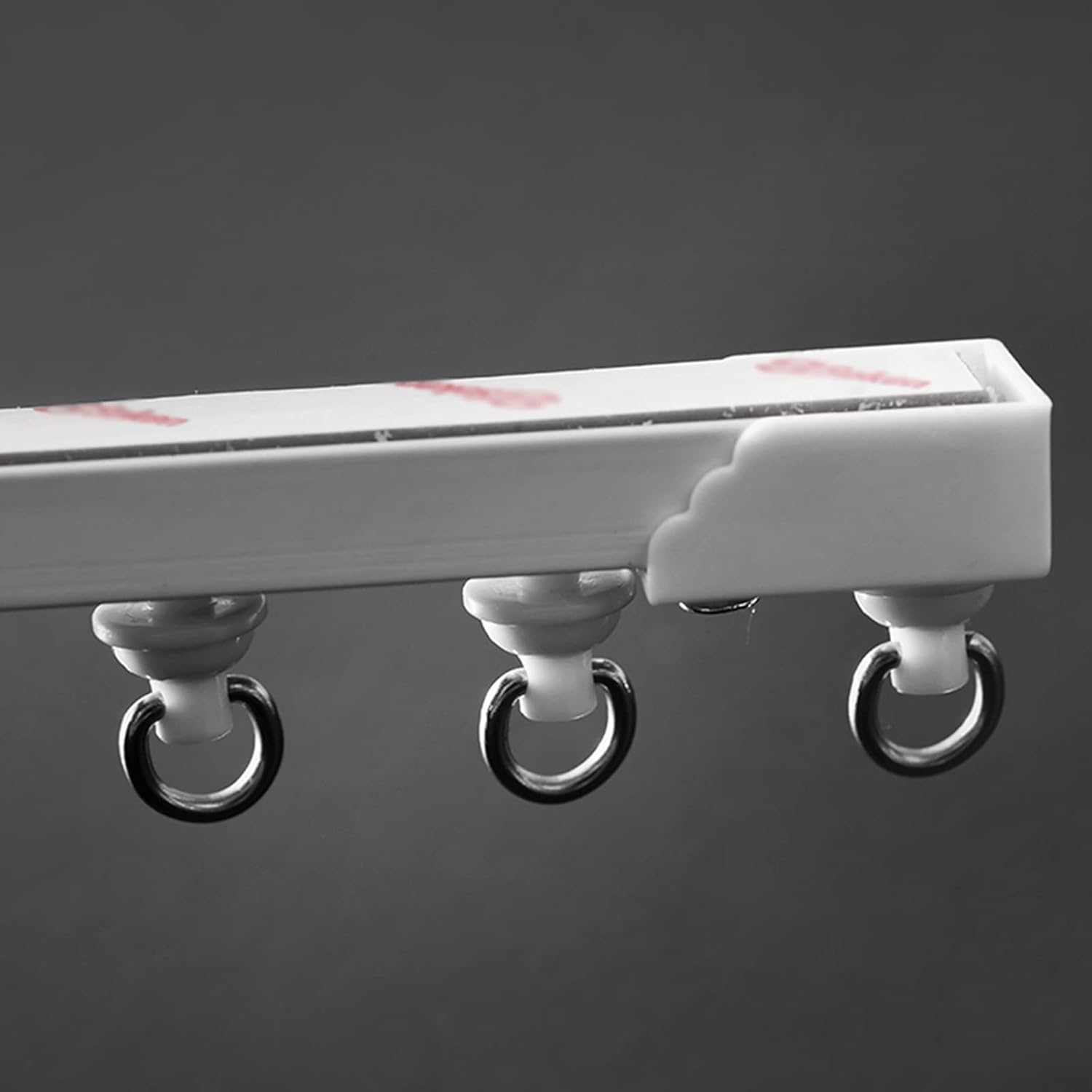 Amazon.com: Self Adhesive Ceiling Or Wall Curtain Track, No Drill ...