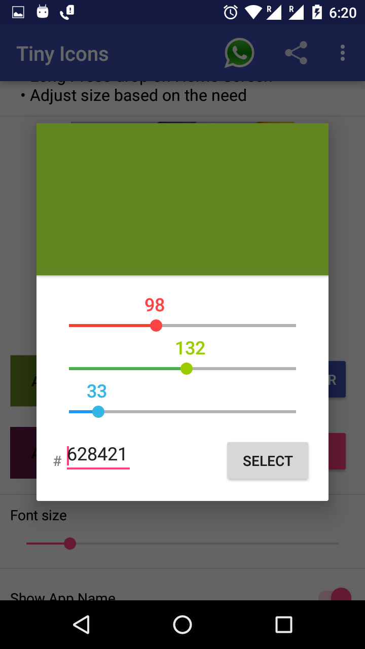 Tiny Icons Widget - App on Amazon Appstore