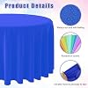 Amazon.com: 12 Pack Assorted Color Round Plastic Tablecloths Disposable ...
