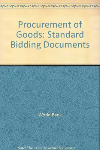 Procurement of Goods: Standard Bidding Documents: Myilibrary ...