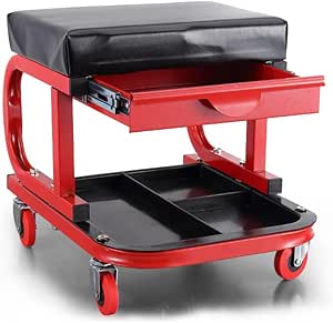 Mechanic Seat, Mobile Rolling Utility Creeper Seat Chair for Mechanics ...