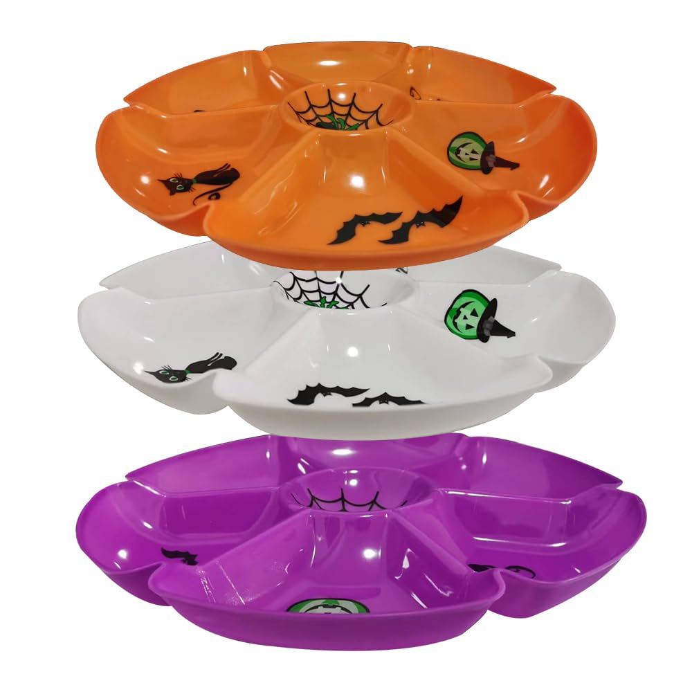 Amazon.com | 10 Pcs Halloween Candy Dish Halloween Plastic Trick or ...