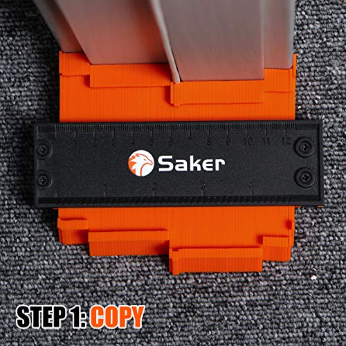 Snapklik.com : Saker Contour Gauge Profile Tool- Adjustable Lock ...