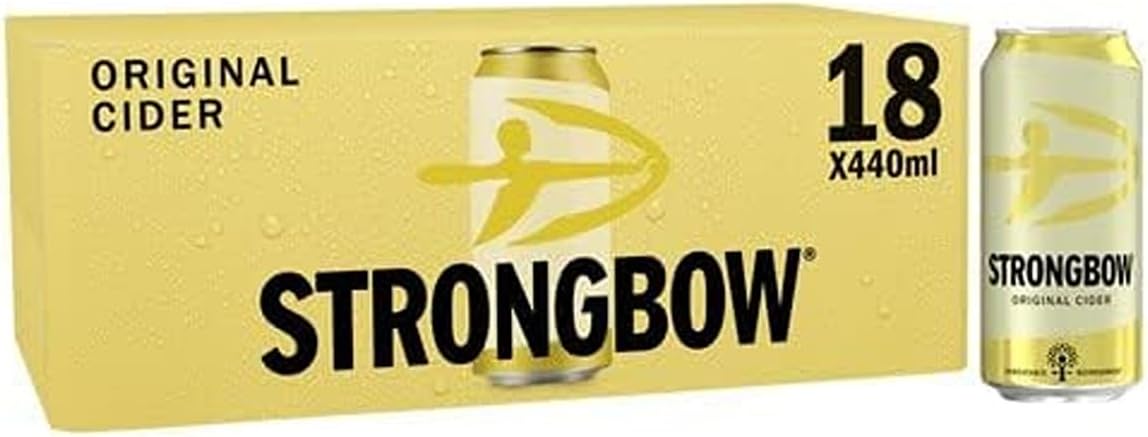 Strongbow Original Cider Cans, 18 x 440ml : Amazon.co.uk: Grocery