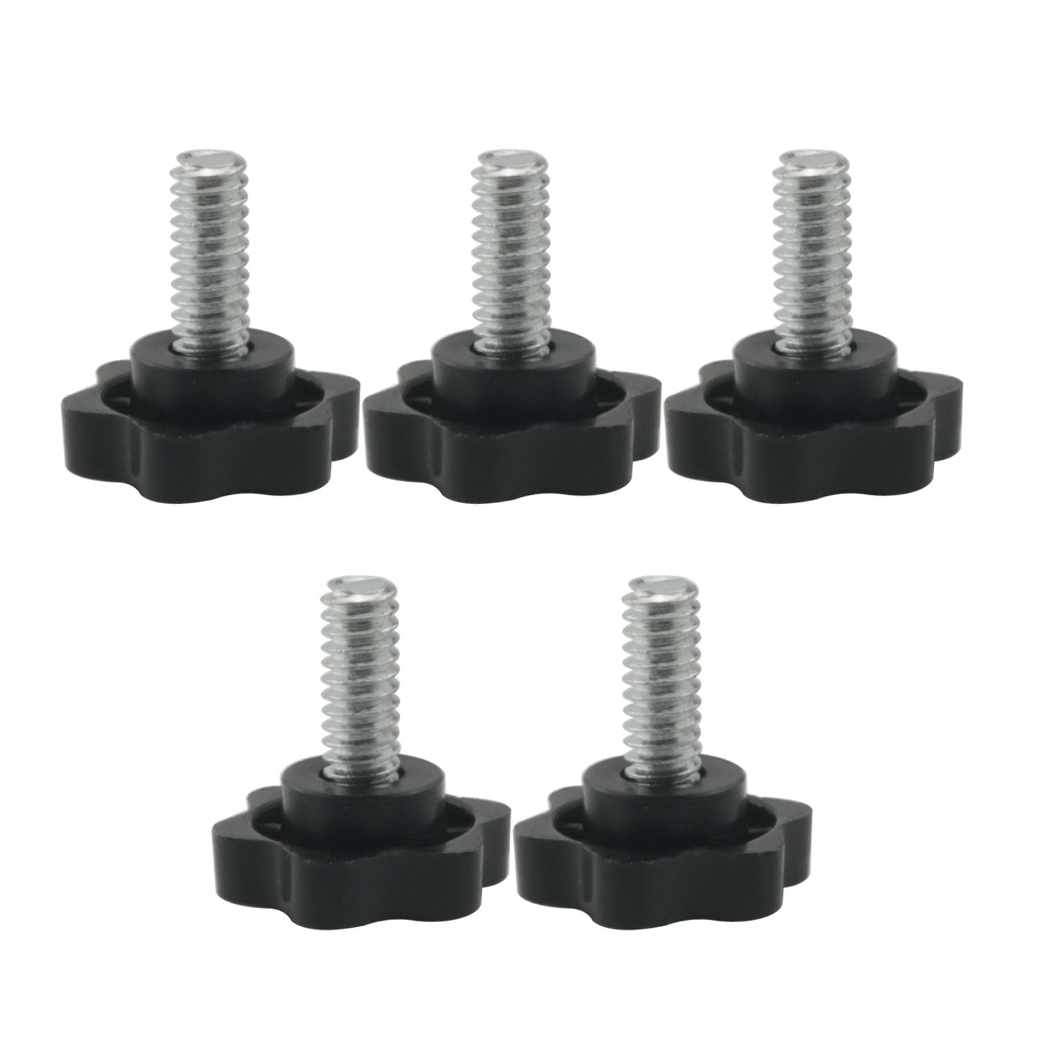 Amazon.com: DGBRSM 5PCS 1/4"-20 16mm Length Star Hand Knob Threaded ...