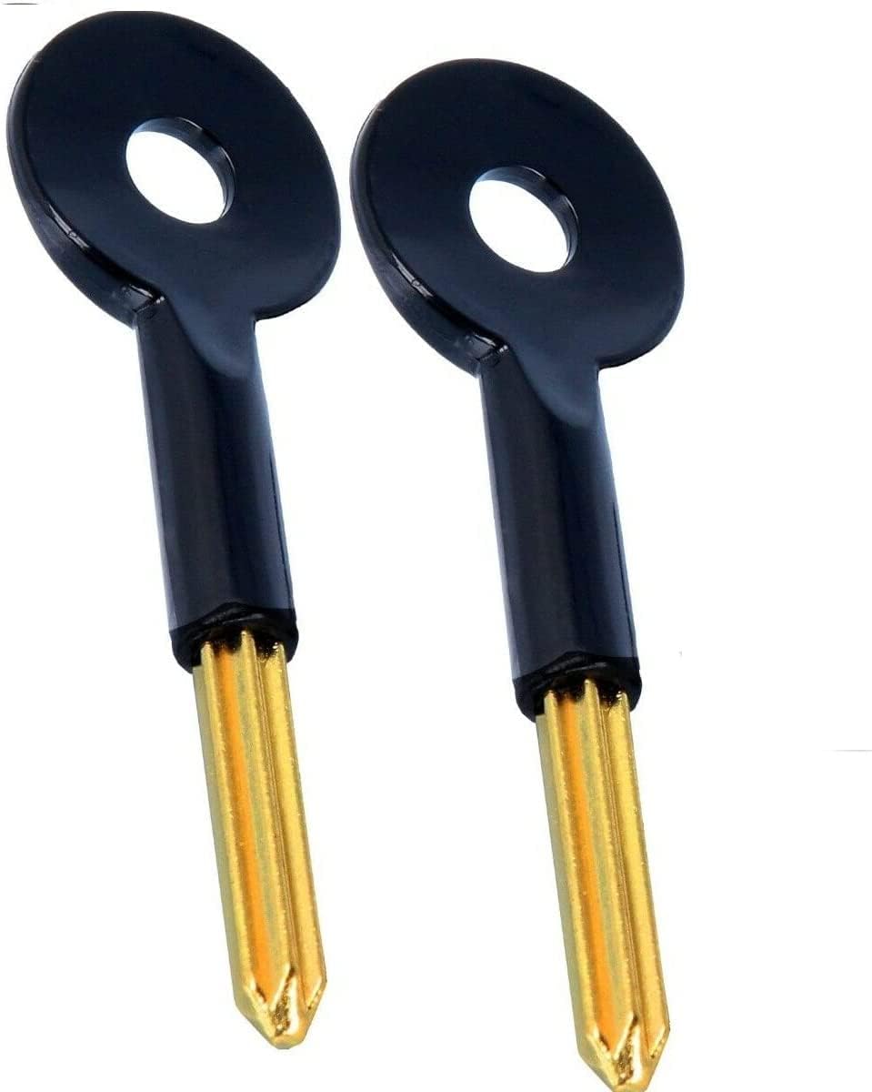 2 x fiXte Universal Extra Long Brass Bolt Key Security Rack Door Star ...