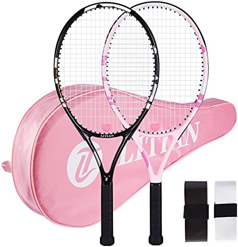 LITIAN 27 Inch Tennis Rackets For Adults 2 Pack Or 1 Pack,Tennis ...