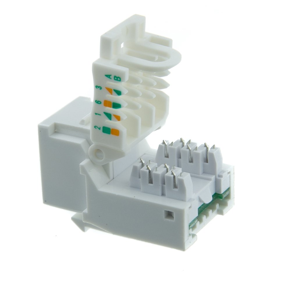 Keystone Jack Generico Cat5e RJ45 Modular Punch Down Keystone Jack ...