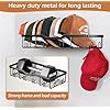 Amazon.com: KEETDY Metal Hat Racks for Baseball Caps Wall Hat Organizer ...