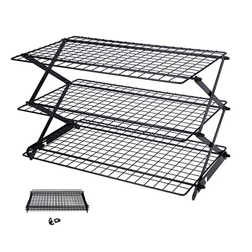 Buy Geesta 2/3/4-Tier Collapsible Cooling Rack with Adjustable 3 ...