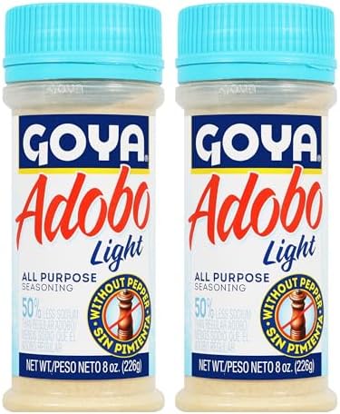Amazon.com : Adobo All Purpose Seasoning Light without Pepper by Goya ...