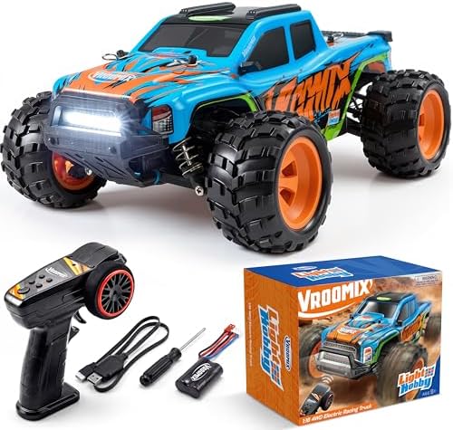 Amazon.com: Vroomix 1:16 4WD High-Speed RC Car, Remote Control Light ...