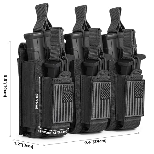 Snapklik.com : Open-Top Single/Double/Triple Molle Mag Pouch For 5.56mm ...