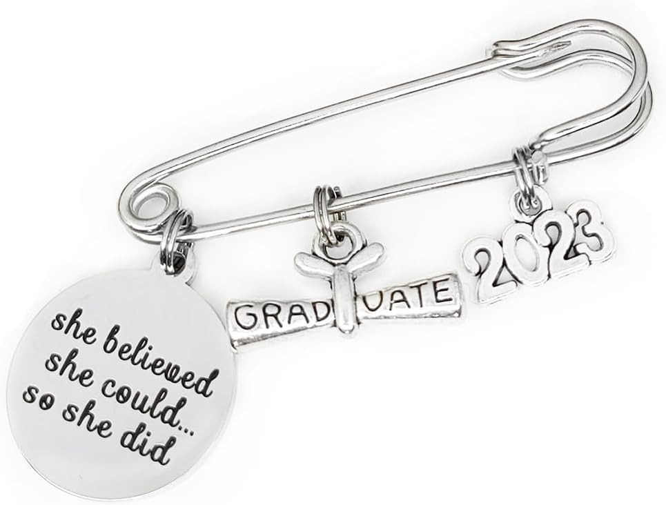 Amazon.com: Graduation Cap Brooch Pin Class of 2023 High School ...