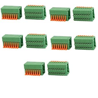 Amazon.com: uxcell 10pcs KF141R 150V 2A 2.54mm Pitch 8P Green Spring ...