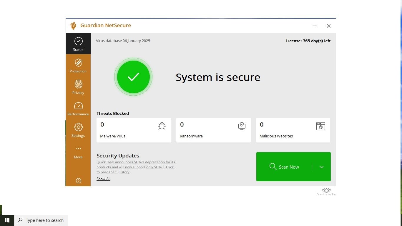 Guardian Antivirus Guardian Netsecure 2022|1 Pc 1 Year ( Email Delivery ...