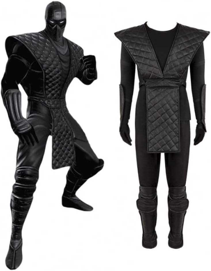 Amazon.com: VintageCos Noob Saibot Costume Black Outfit Samurai ...