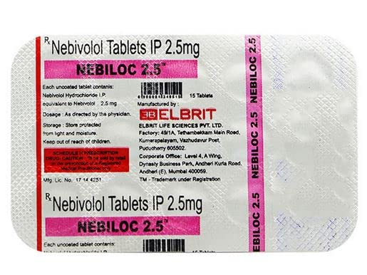 NEBILOC 2.5MG - Strip of 15 Tablets : Amazon.in: Health & Personal Care