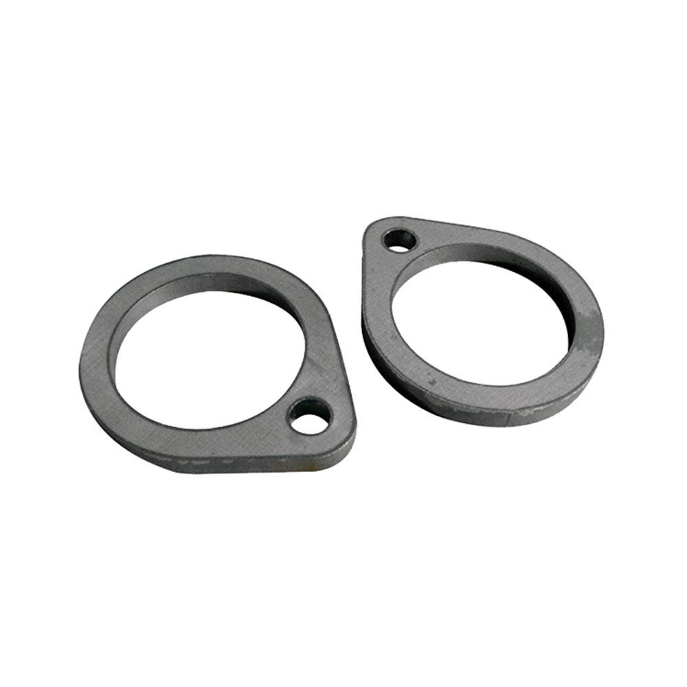 Amazon.com: Shovelhead Mild Steel Exhaust Port Flanges, Single Bolt ...