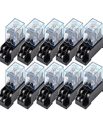 10 Set MY2NJ MY2P HH52P AC 12V 24V 36V 48V 110V 220V 380V Coil General Purpose DPDT Micro Mini ...