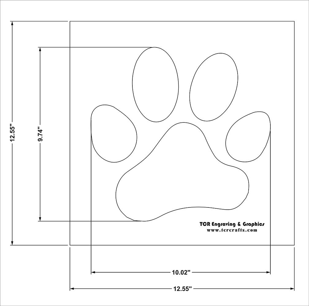 Dog Paw Template Printable