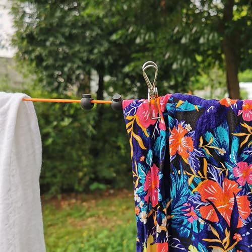 Camping Washing Line, 10M Clothes Line Retractable Travel Clothes Line ...