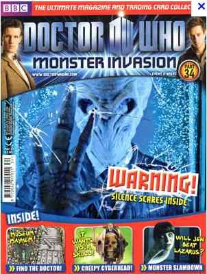 DOCTOR (DR) WHO MONSTER INVASION MAGAZINE PARTWORK ~ ISSUE 34 - WARNING ...