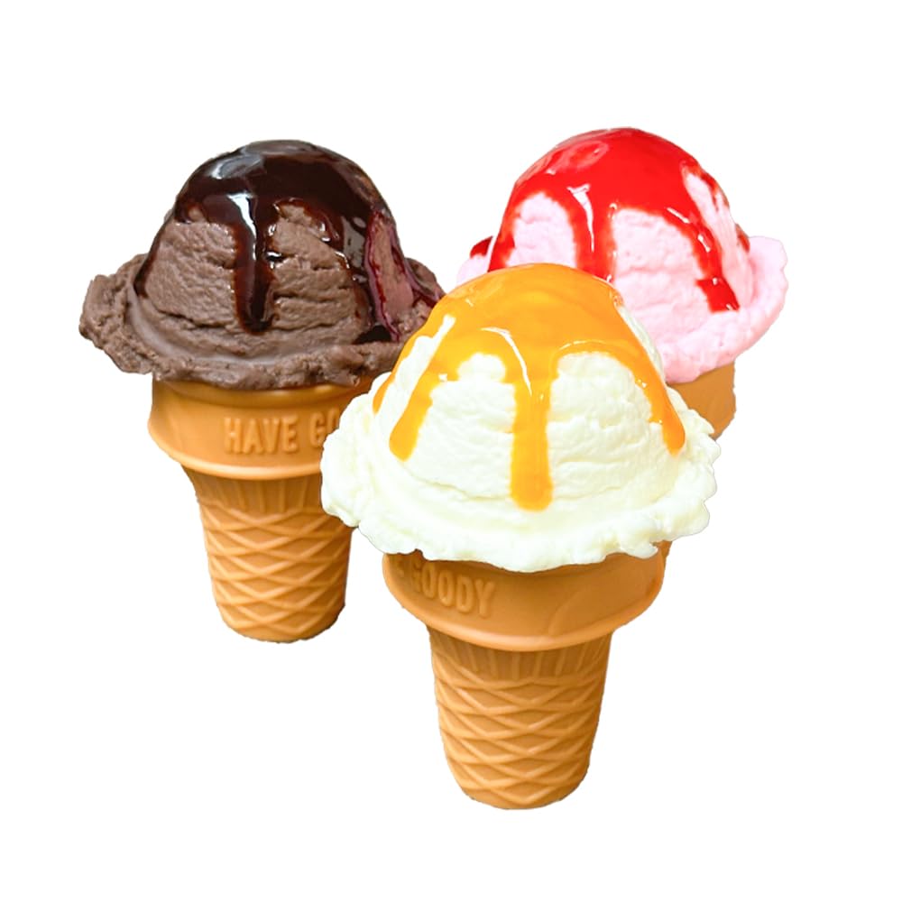 Amazon.com: Artificial Ice Cream Scoops Realistic Simulation Imitation ...