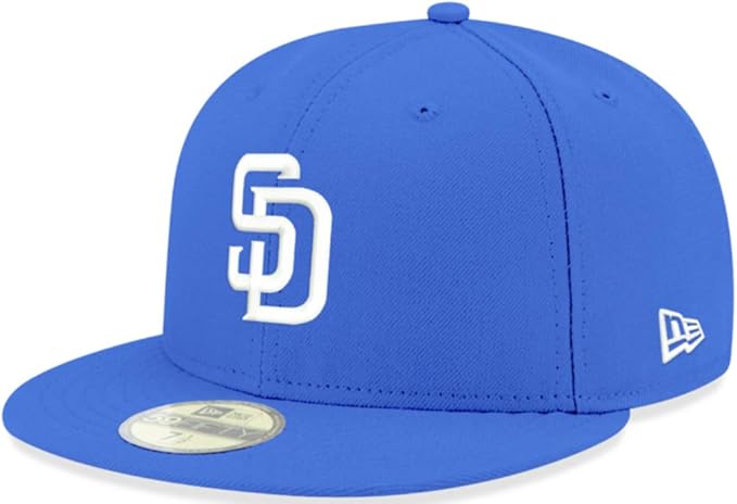 New Era San Diego Padres Light Royal Cap 59fifty 5950 Fitted MLB ...