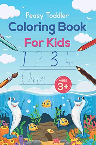 Peasy Tracing and Coloring Book for Kids: Book For Kids | Numbers ...