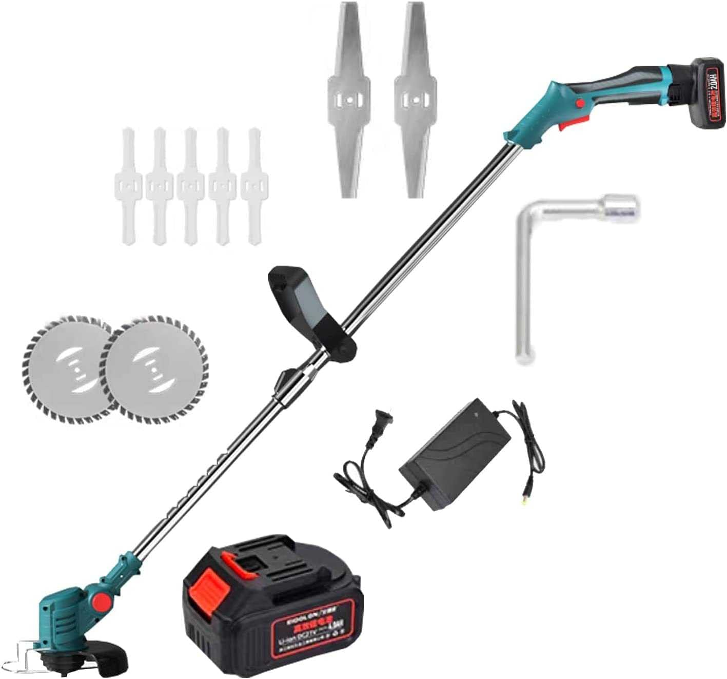 Amazon.com : Cordless Electric String Trimmer / Edger,2.0Ah/3.0Ah/5.0Ah ...