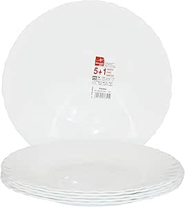Bormioli Rocco Prima Dinner Plates Set Of 6, White : Amazon.ae: Kitchen