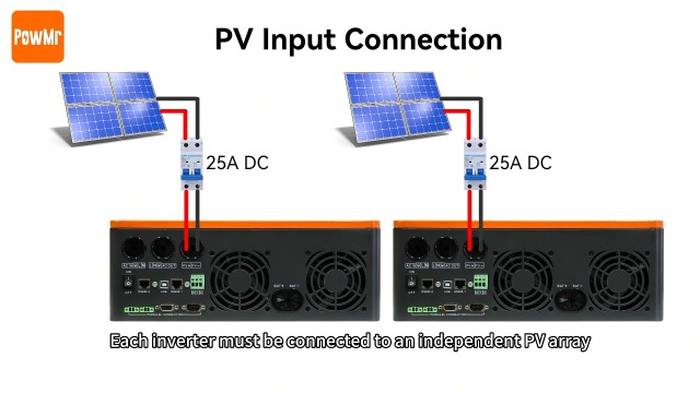 PowMr Solar Inverter US 5200W 48V Solar Hybrid Inverter 120V/240V Split ...