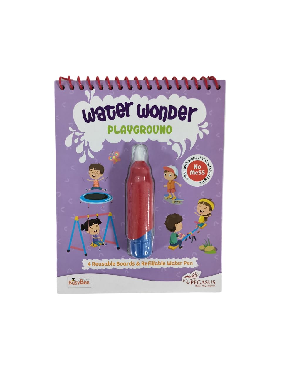 Buy Reusable Magic Water Coloring Book For Kids, Educational Fun Time ...