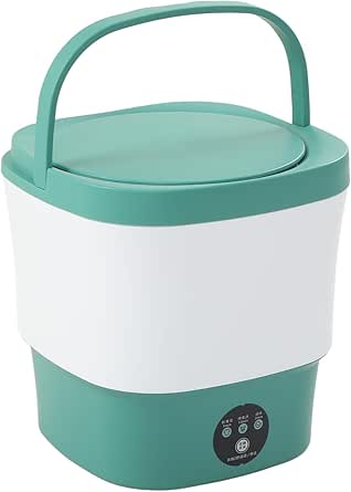 Mini Washing Machine, 9L Portable Small Washing Machine with Built in 4 ...