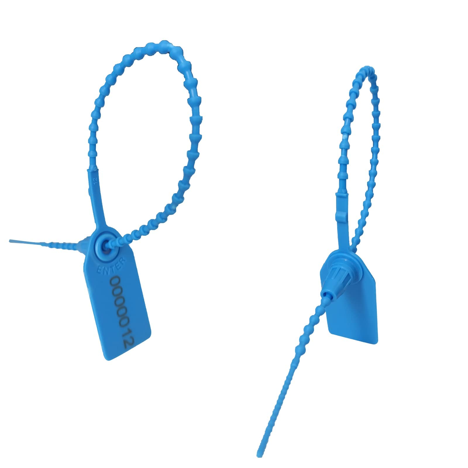 Snapklik.com : 100 Plastic Tamper Seals, Zip Ties For Fire ...
