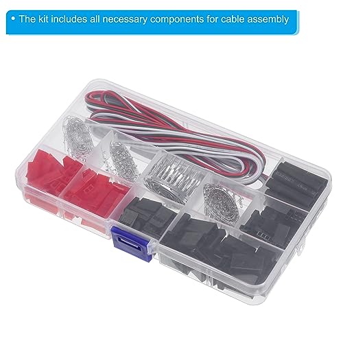 PATIKIL Socket Connector Kit, Male Female Cable Housing Plug Adapter ...