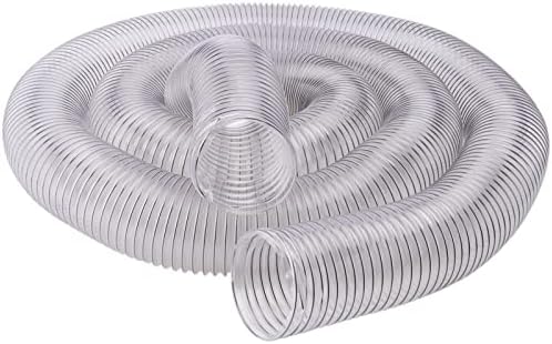 4" x 20' PVC Dust Collection Hose Ultra Flex Clear Vue Heavy Duty PVC ...