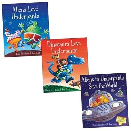 Underpants Picture Book Trio, 3 books, RRP £17.97 (Aliens in Underpants ...
