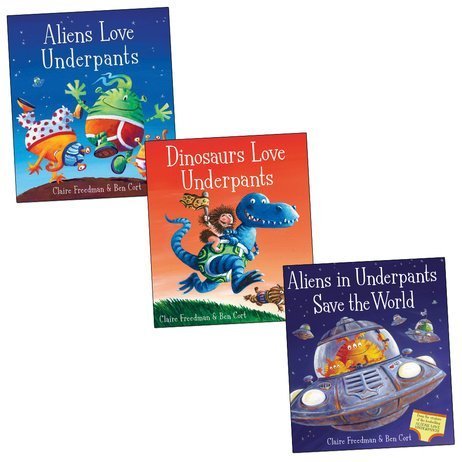 Underpants Picture Book Trio, 3 books, RRP £17.97 (Aliens in Underpants ...